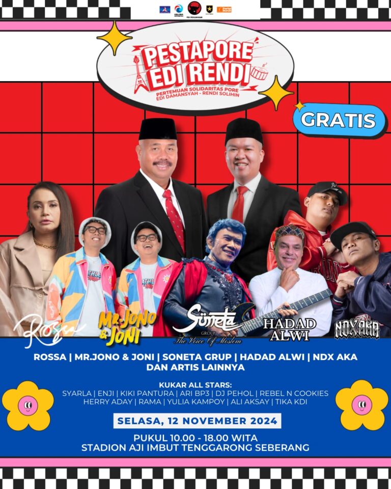 Rhoma Irama, Rossa hingga Hadad Alwi Siap Guncang Pestapore Edi-Rendi di Aji Imbut, Gratis ...